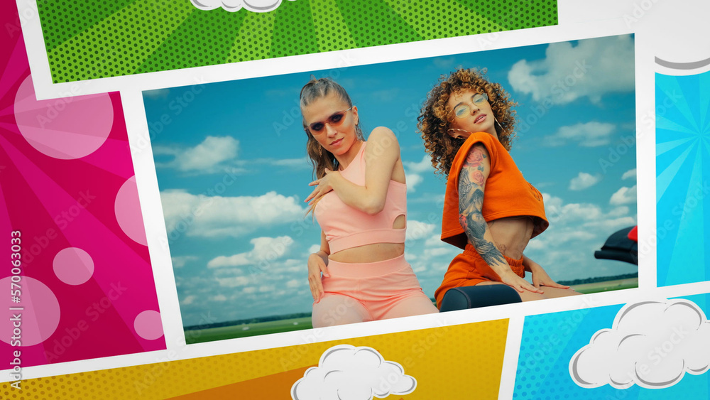 Comic Book Transitions Stock Template | Adobe Stock