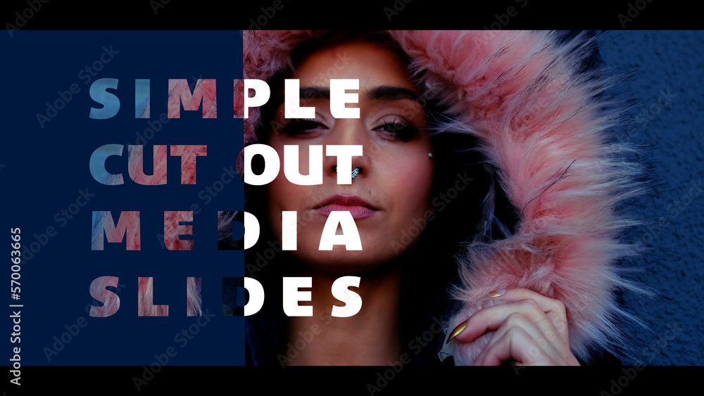 Simple Cut Out Slides Stock Template | Adobe Stock