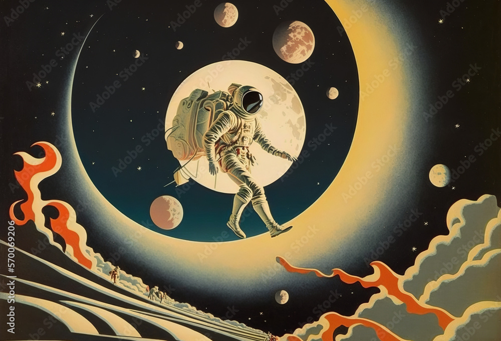 Vintage Outer Space Art