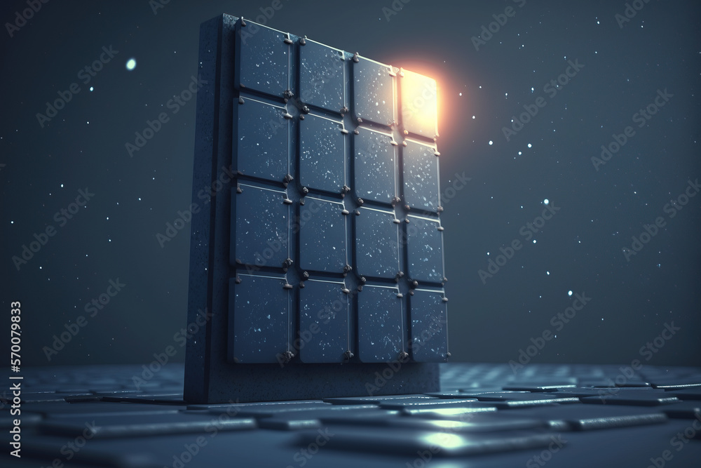 Solar Power Concept, A Vision for the Future, Solar Cell Technology, AI ...