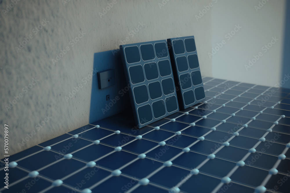 Solar Power Concept, A Vision for the Future, Solar Cell Technology, AI ...