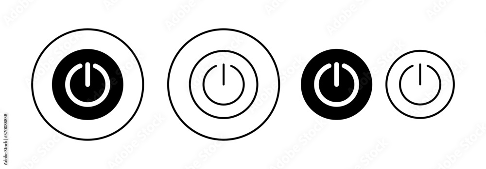 Power icon vector for web and mobile app. Power Switch sign and symbol ...