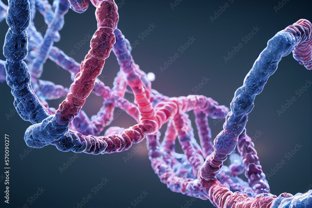 Oxidative DNA Damage Genetic Disorder Molecular Structure. Generative ...