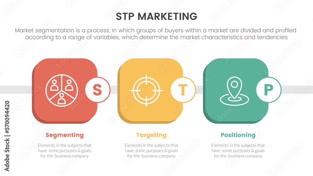 stp marketing strategy model for segmentation customer infographic with ...