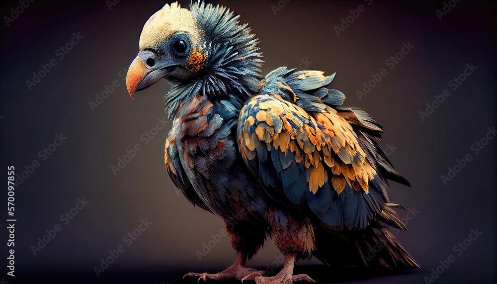 Dopey and goofy dodo bird, extinct bird with a modern look recreated by ...