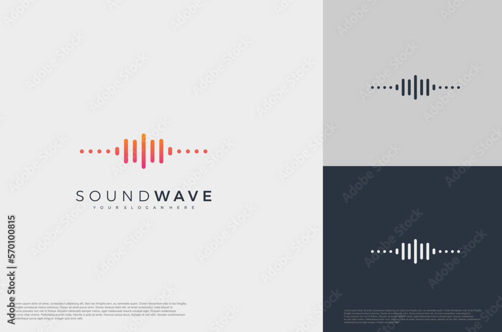 Music sound waves symbols. Audio icon, voice equalizer pulse element ...