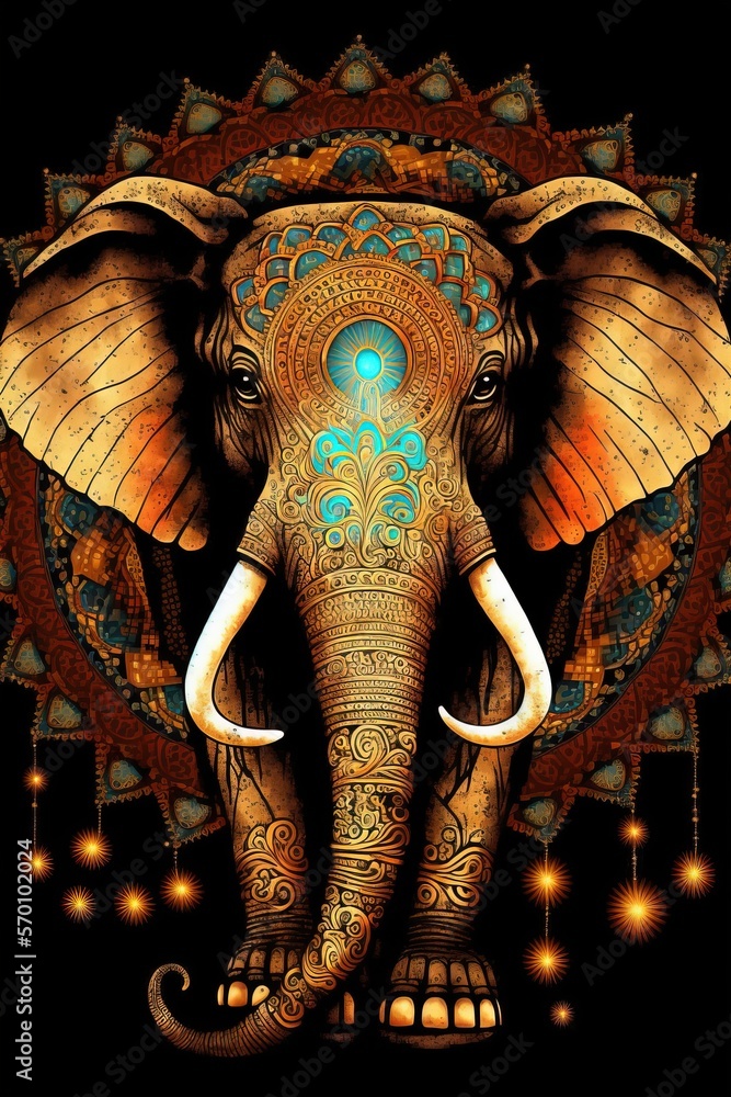 Elephant mandala. Cosmogram: Mandalas are sometimes referred to as ...
