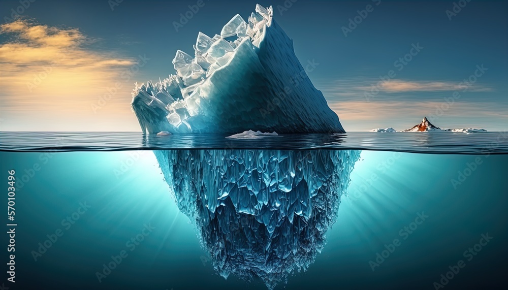 iceberg model in polar regions which shows a big hidden potential ...