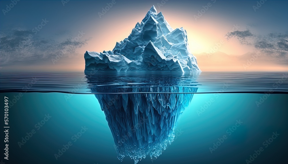 iceberg model in polar regions which shows a big hidden potential ...