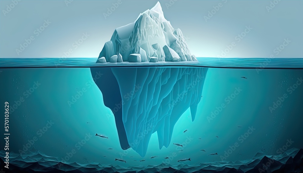 iceberg model in polar regions which shows a big hidden potential ...