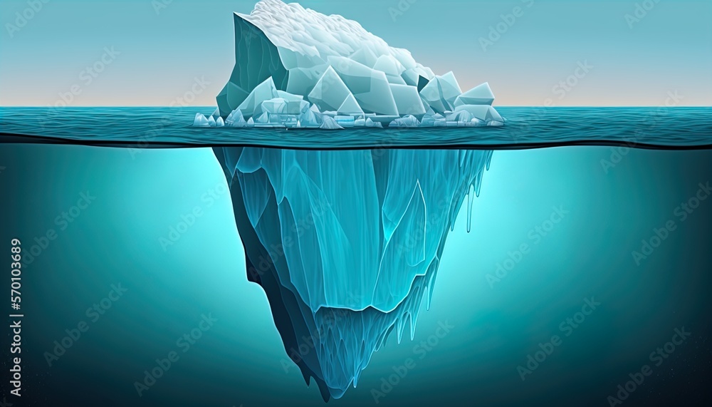 iceberg model in polar regions which shows a big hidden potential ...
