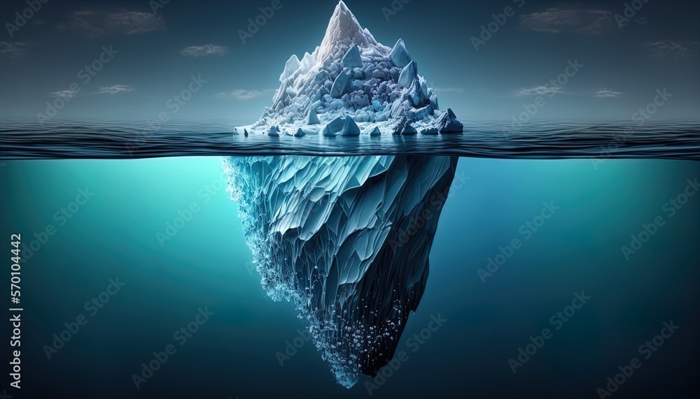 iceberg model in polar regions which shows a big hidden potential ...