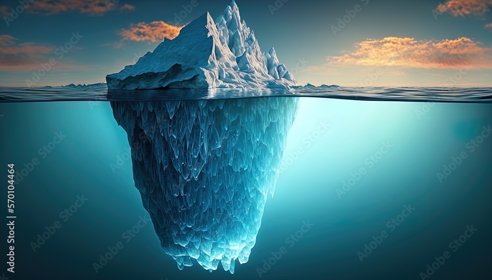 iceberg model in polar regions which shows a big hidden potential ...