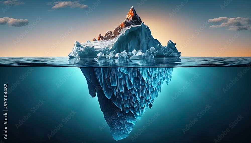 iceberg model in polar regions which shows a big hidden potential ...