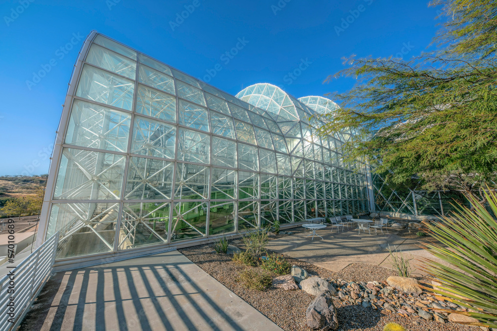 ORACLE, ARIZONA - CIRCA NOVEMBER, 2021: Glass laboratory at Biosphere 2 ...