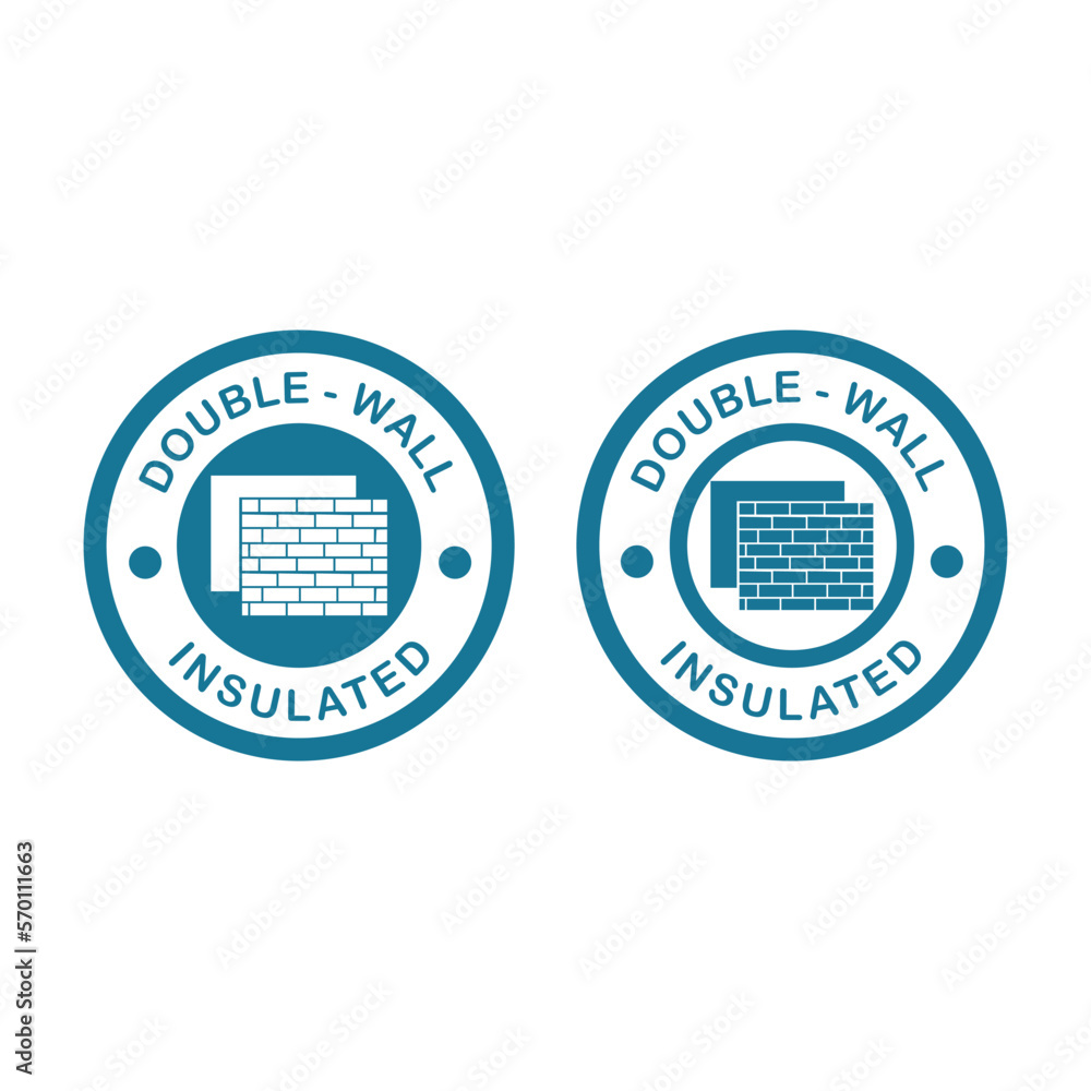 double wall insulated logo badge design. Suitable for business ...