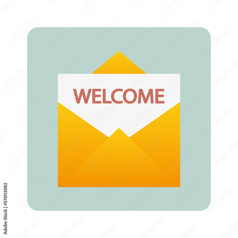 envelope letter to welcome. Business concept. Greeting card. Wedding ...