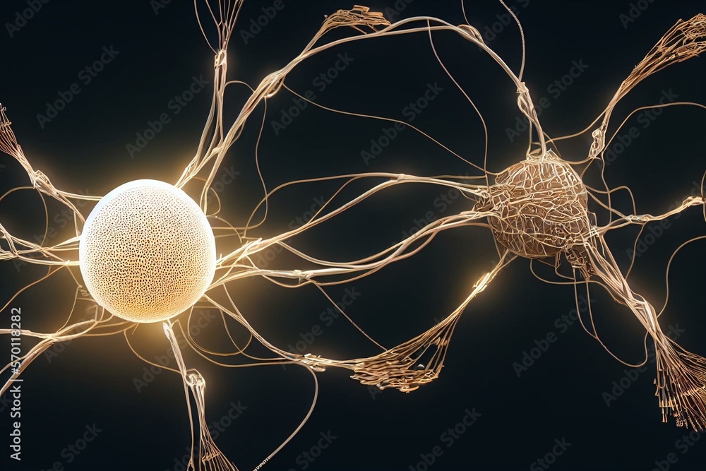 Artificial neuron in concept of artificial intelligence. Wall-shaped binary codes make ...