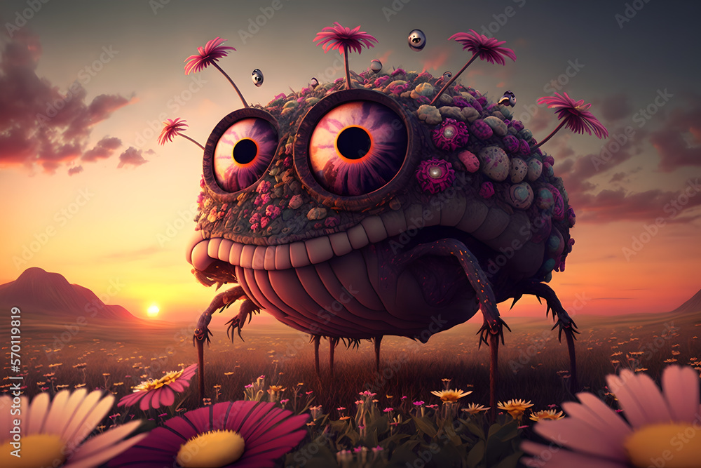 Photo & Art Print The cutest most adorable little alien bug critter ...