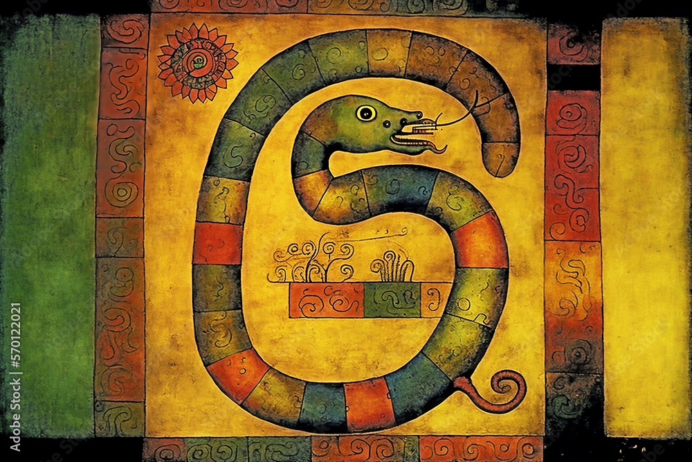 Serpentine Beauty: A Sleek Illustration of the Chinese Zodiac Sign of ...