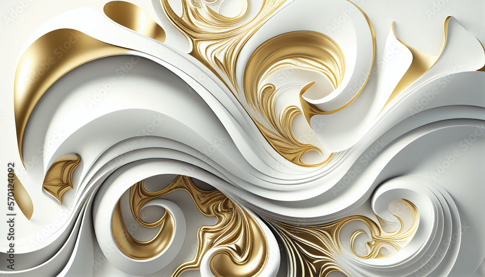 Exploring the Majestic Beauty of White and Gold Textures Stock ...