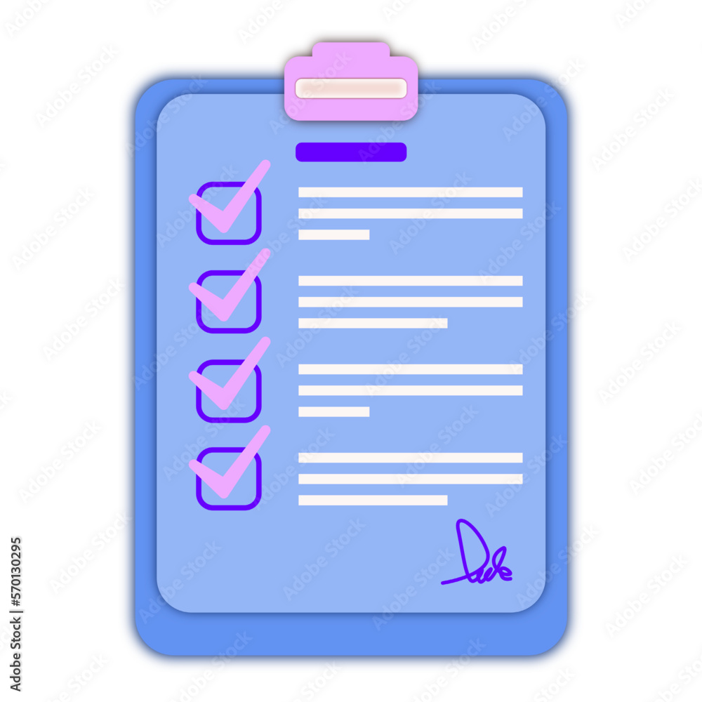 Stockvector Completed Checklist Clipart Vector Illustration, To Do List ...