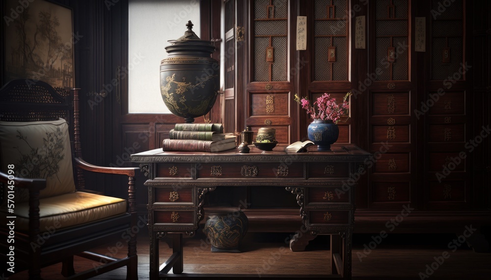 Cozy Beautiful Rustic Chinese Antique Furniture Collection Interior ...