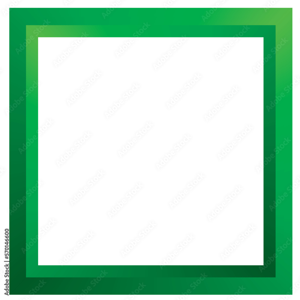simple green border frame vector Stock Vector | Adobe Stock
