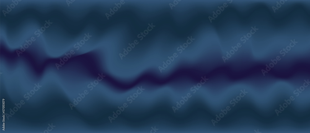 Dark wavy background, blue and purple shades, wavy haze, horizontal ...