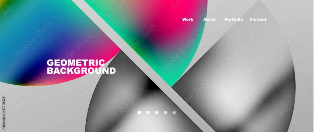 Circles and round elements abstract background design for wallpaper ...