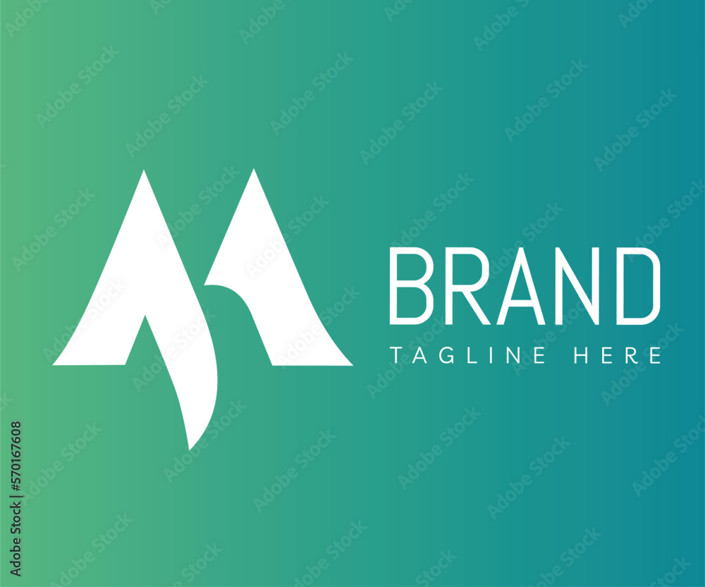 Letter M logo icon design template elements. Initial letter M logo with ...