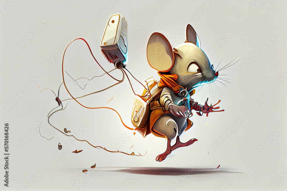 Mouse at dance, The Miniature Mouse showing dancing skills, Concept Art ...