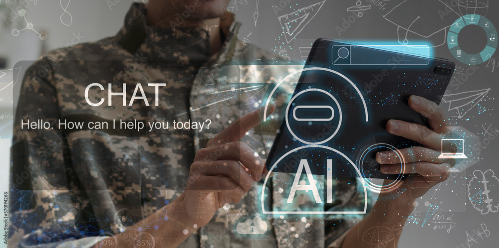 Businessman using chatbot in smartphone intelligence Ai.Chat GPT Chat ...