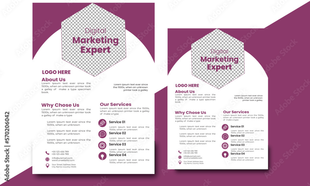 Creative corporate business flyer template,flyer examples for business ...