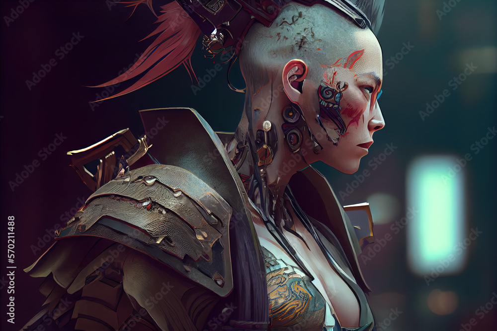 fictional character, ai generated, close up, portrait of a steam punk ...