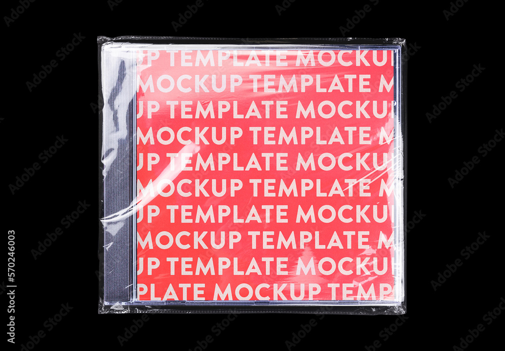 CD Disc Cover Case ROM Data Mockup Template Stock Template | Adobe Stock