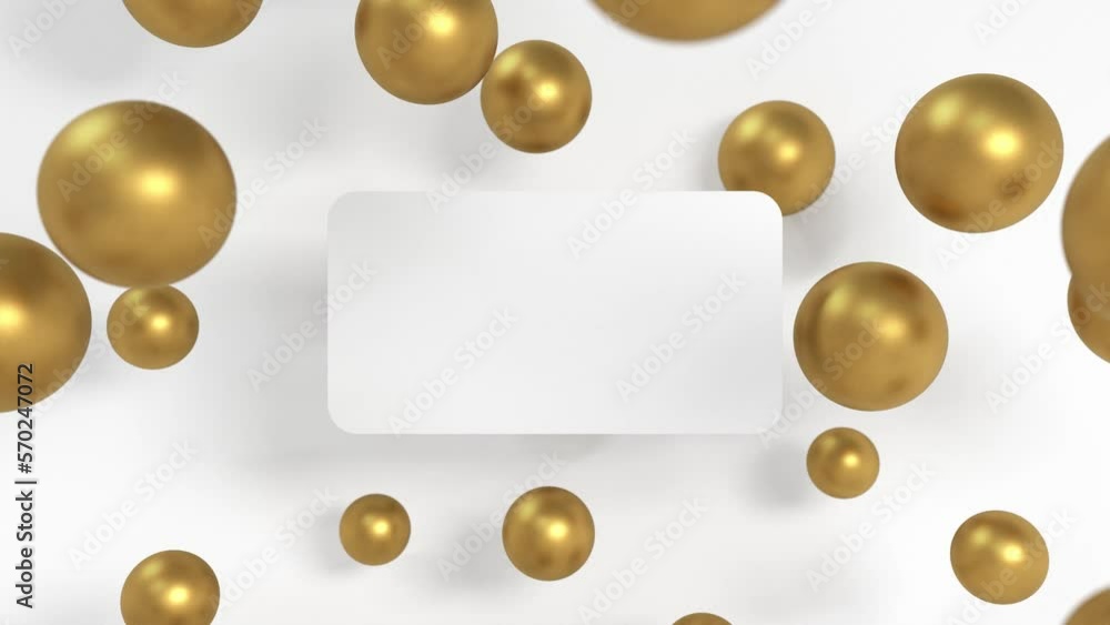 Stockvideo 3D animation - White looping animated mockup with a ...