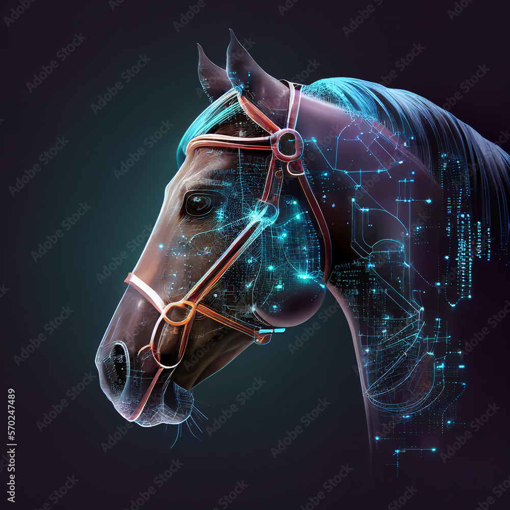 Neural network of a horse with big data and artificial intelligence ...