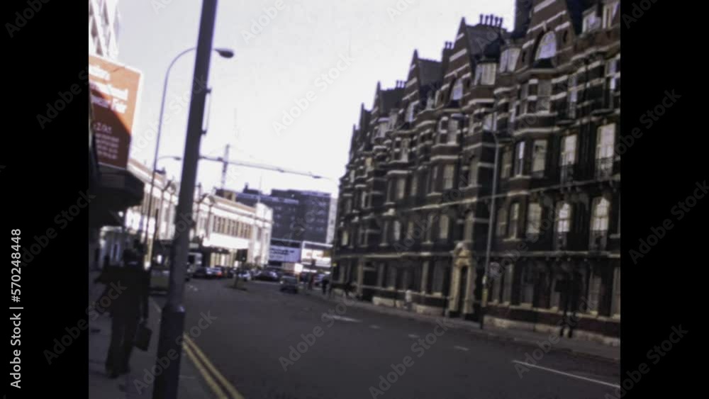 United Kingdom 1975, A Glimpse into Daily Life on the Streets of London ...