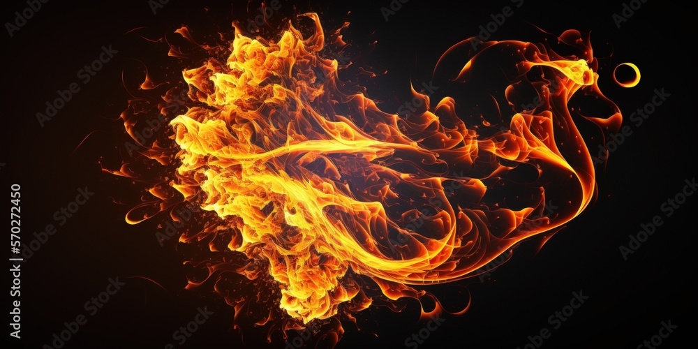 abstract blow up blaze, flame, fire element for use as a texture for ...