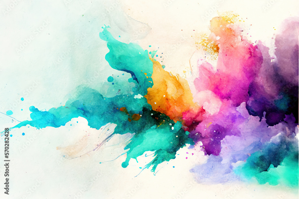 Colorful watercolor background Stock Illustration | Adobe Stock