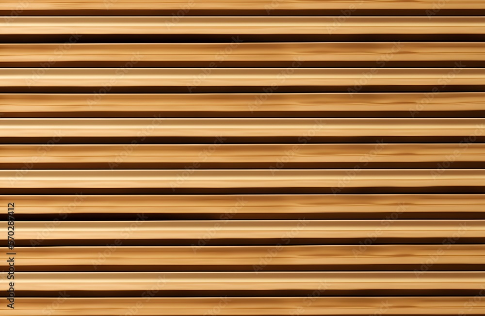 Texture of wood lath wall background. Seamless pattern of modern wall ...