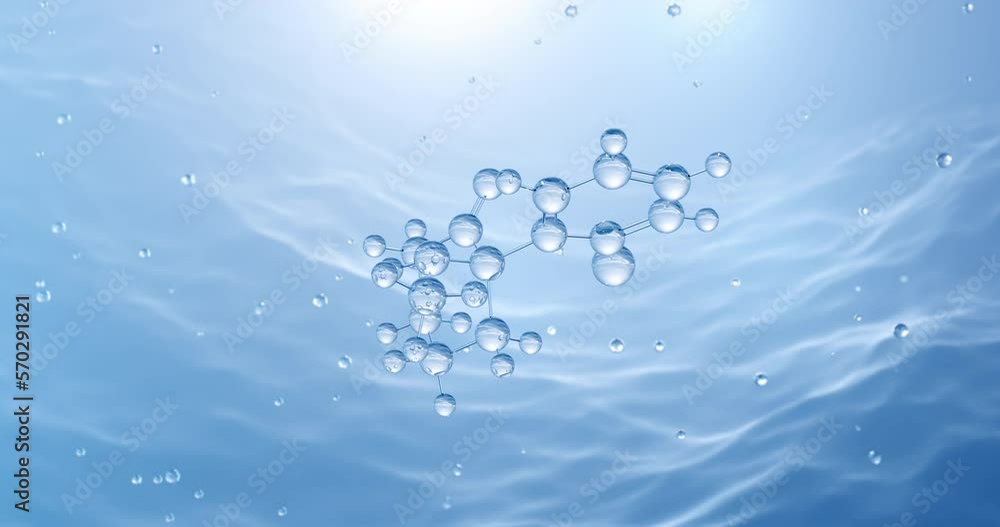 Ketamine molecule, rotating 3D model of dissociative anesthetic ...