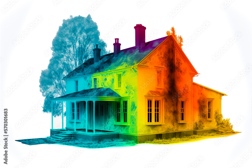 This heatmap image shows the heat dissipation and the impact of ...