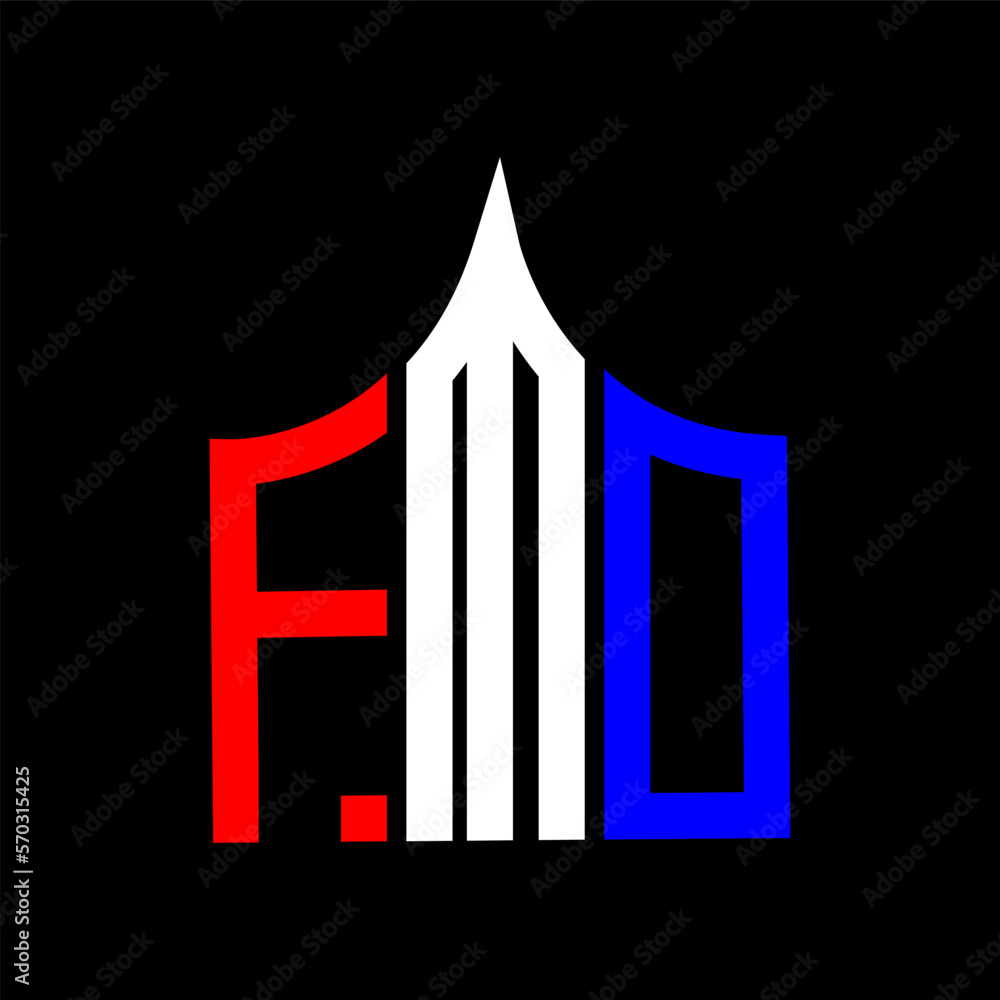 FMO letter logo design.FMO creative initial letter logo concept.FMO ...