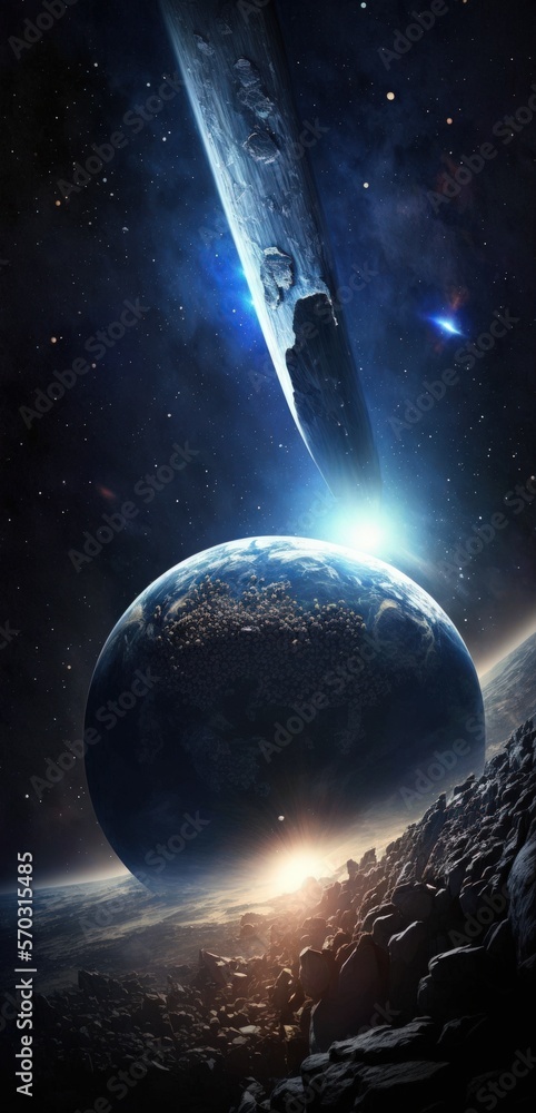 The Earth is being approached by comets, asteroids, and meteorites in ...