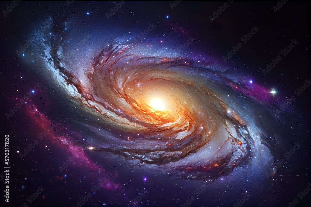 Andromeda galaxy endless space 2. Stock Illustration | Adobe Stock