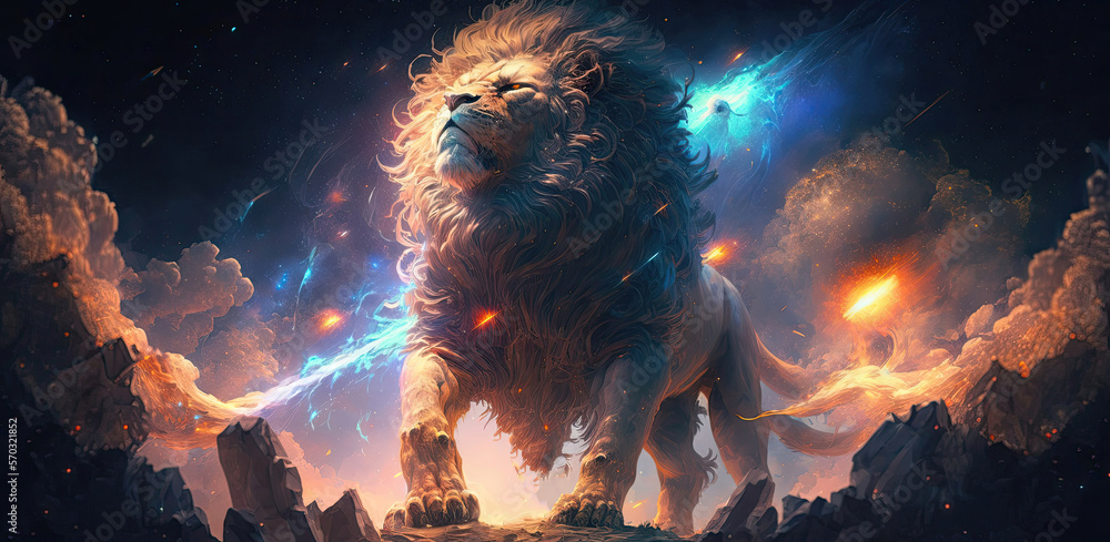 Space Lion Wallpaper