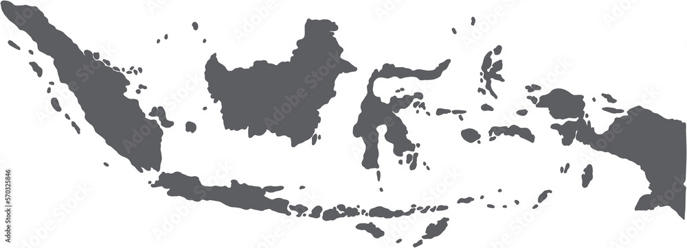 doodle freehand drawing of indonesia map. Stock Illustration | Adobe Stock