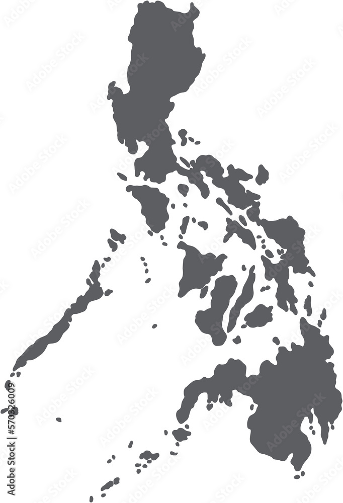 doodle freehand drawing of philippines map. Stock Illustration | Adobe ...